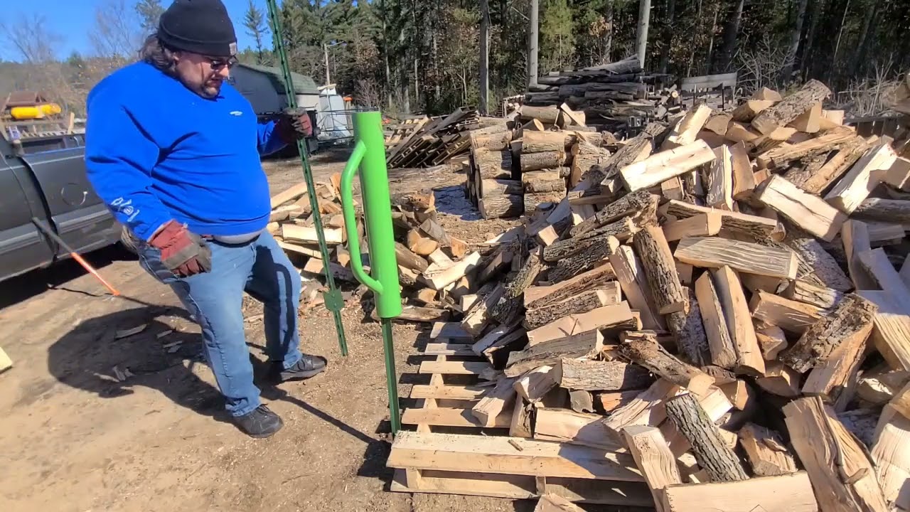 A different way to stack firewood! - YouTube