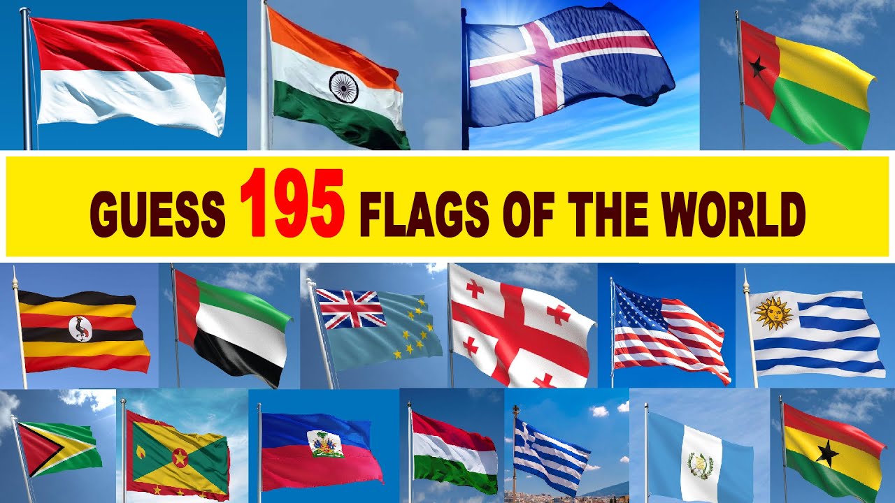Guess 195 Flags of the World 🌍🇺🇳 | Unlimited 195 Flags Quiz | - YouTube