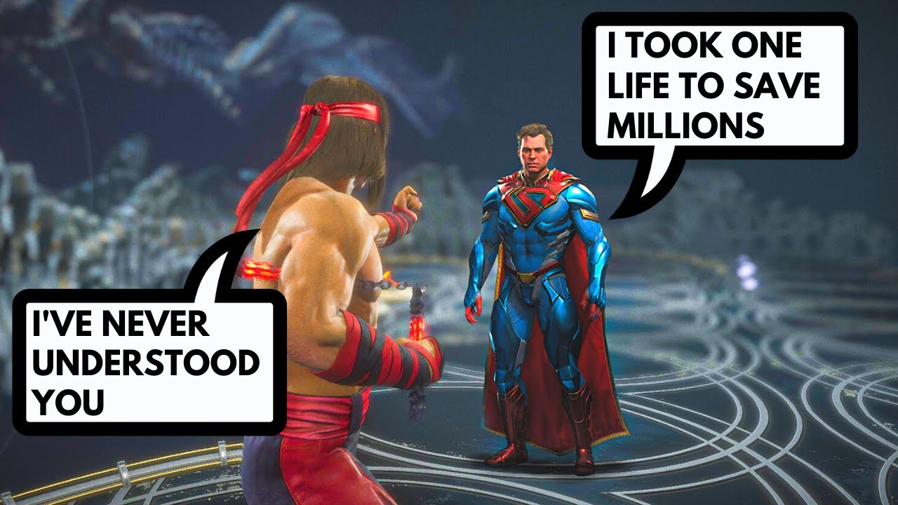 MK VS DC : Liu Kang Vs Superman Intros Dialogues - YouTube