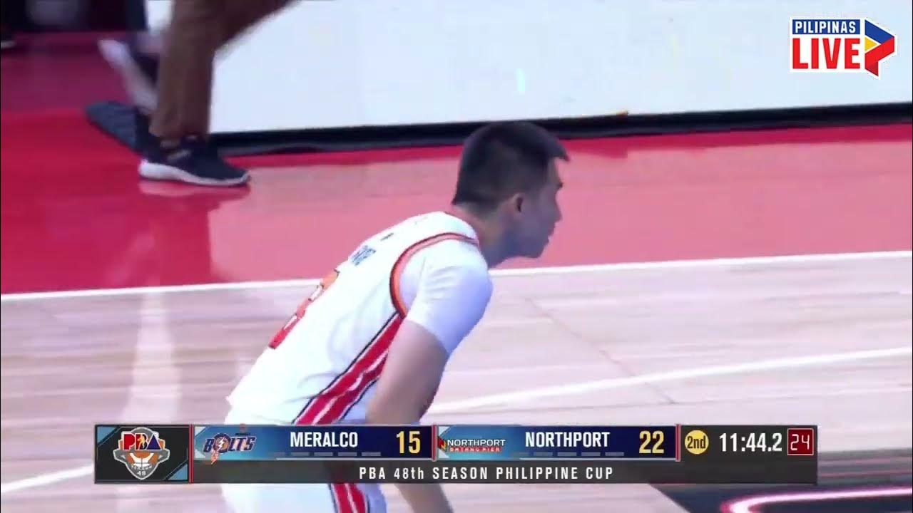 Paul Zamar DOES WORK for NorthPort Batang Pier vs Meralco Bolts in 2Q | PBA SEASON 48 PHILIPPINE ...