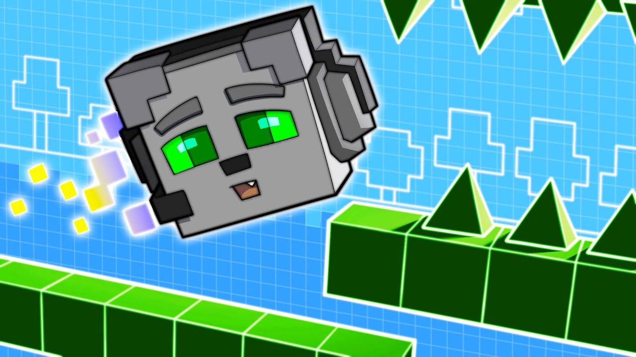 Me Paso Minecraft Pero es GEOMETRY DASH!! - YouTube