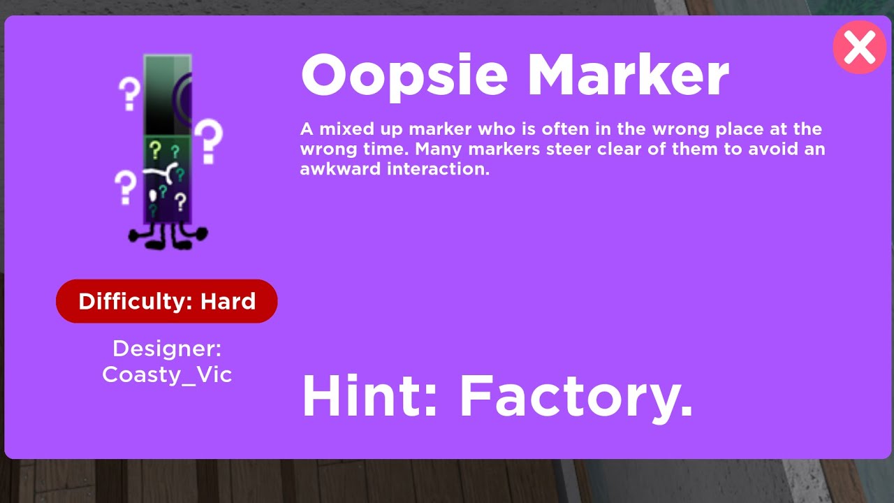 How to get Oopsie marker Find the markers - YouTube