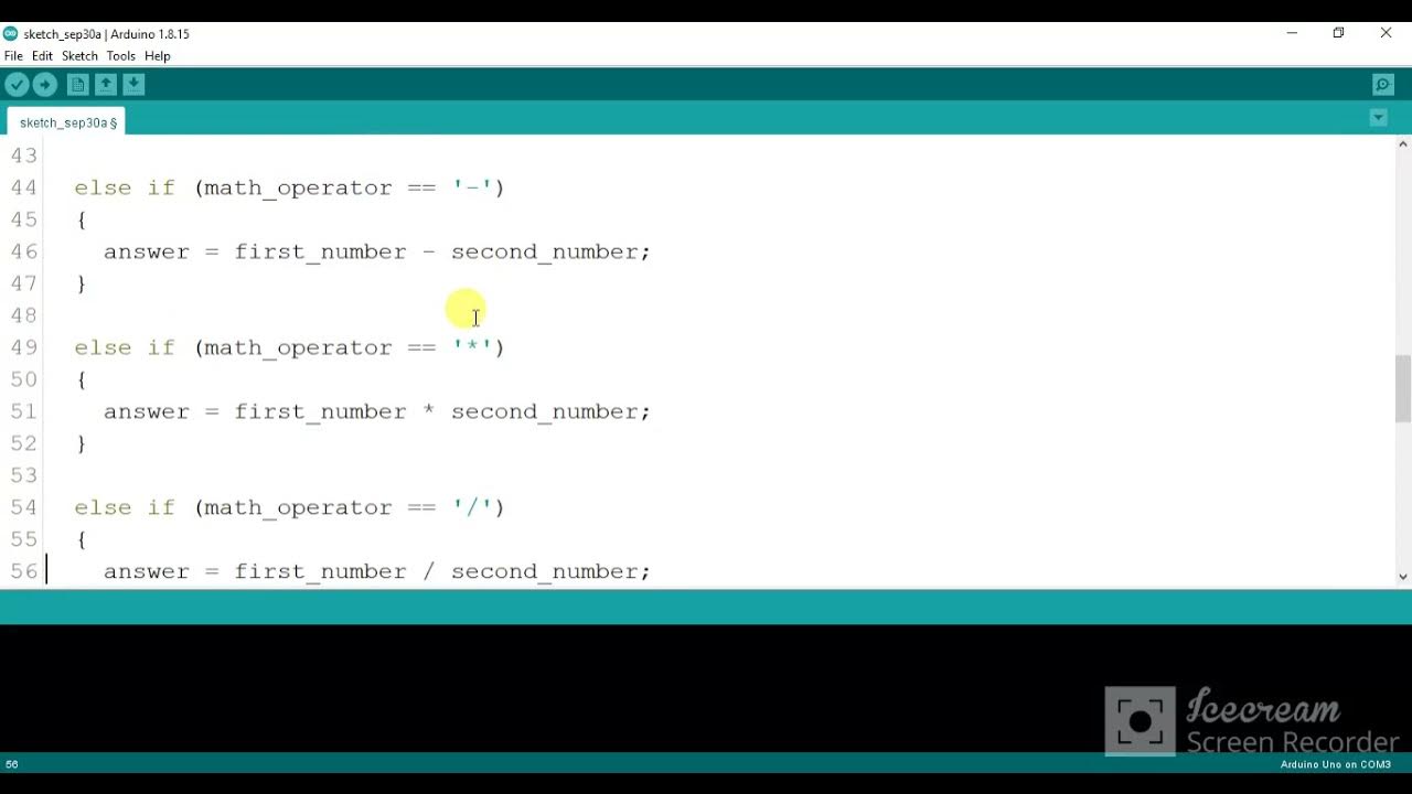 Basic Calculator Using Arduino Youtube