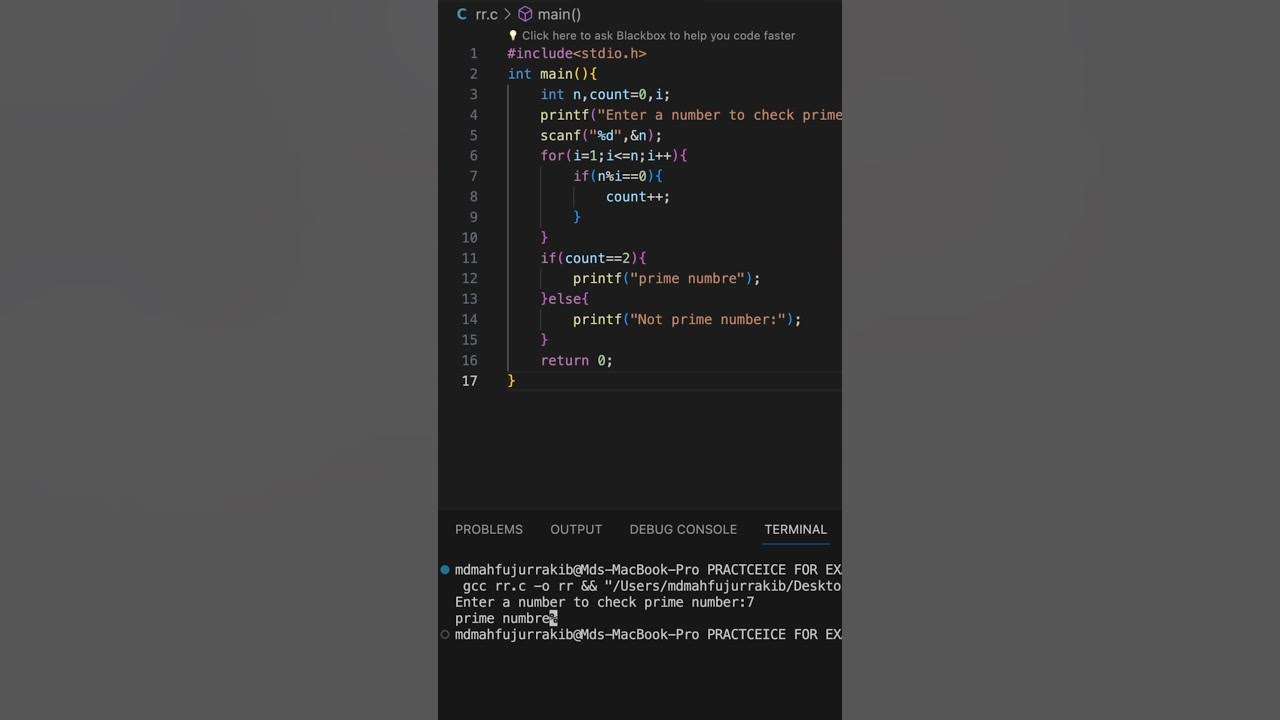Check Prime Number In C Program🫶🏻programming Program Coding Cprogramming Primenumber Youtube
