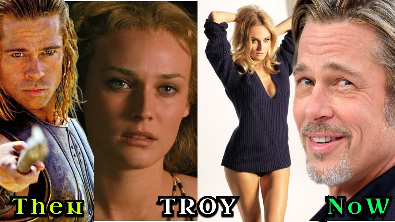 TROY CAST THEN NOW | BRAD PITT ACHILLES - YouTube
