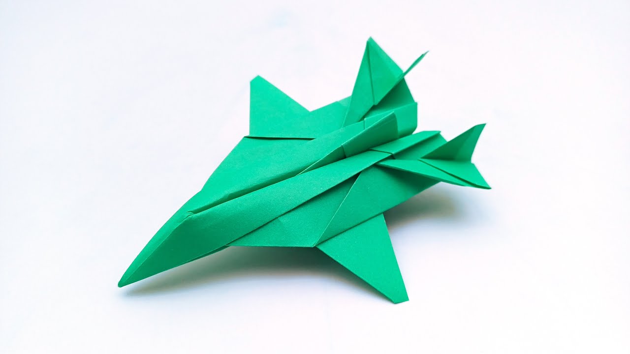 Cool Design Origami Jet Fighter | How To Make Origami Of Sukhoi Su 27 ...