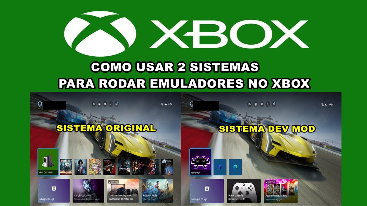 DEV KIT MOD XBOX - TUTORIAL PARA RODAR EMULADORES E DEIXAR 2 SISTEMAS ...