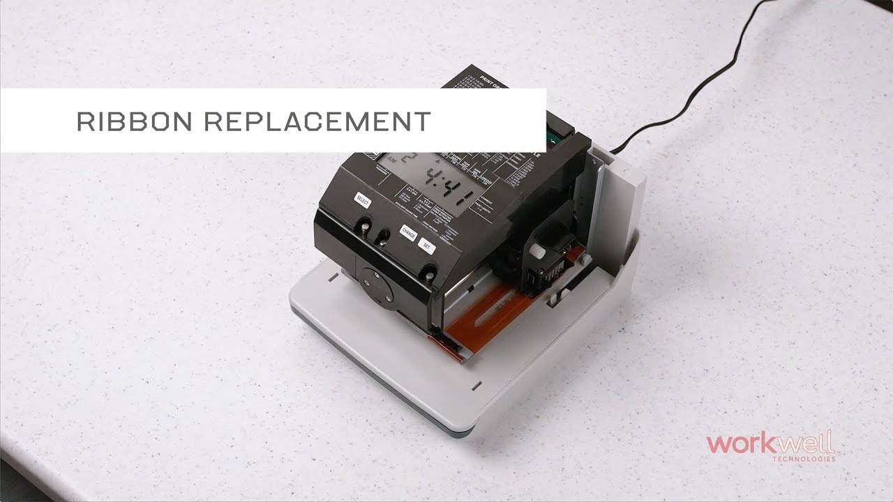 uPunch CR1000 - Replacing the Ribbon - YouTube