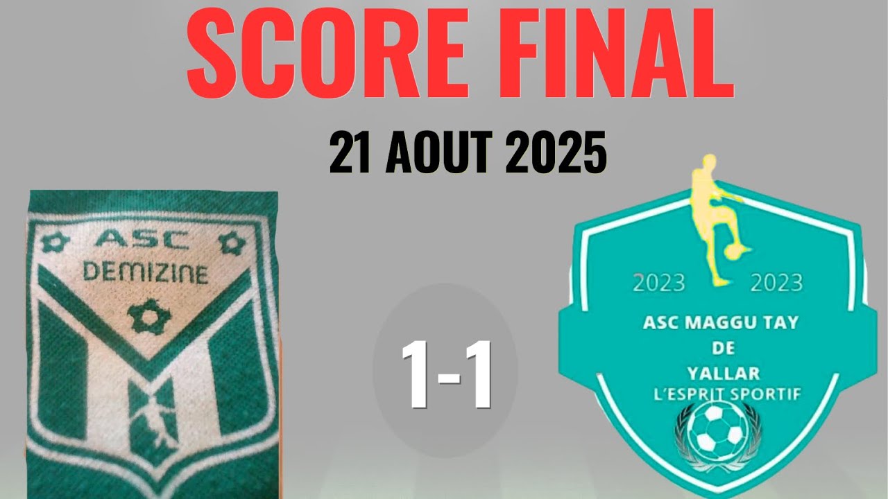 Terminé Asc Demizine 1-1 Asc Maggu Tay - YouTube