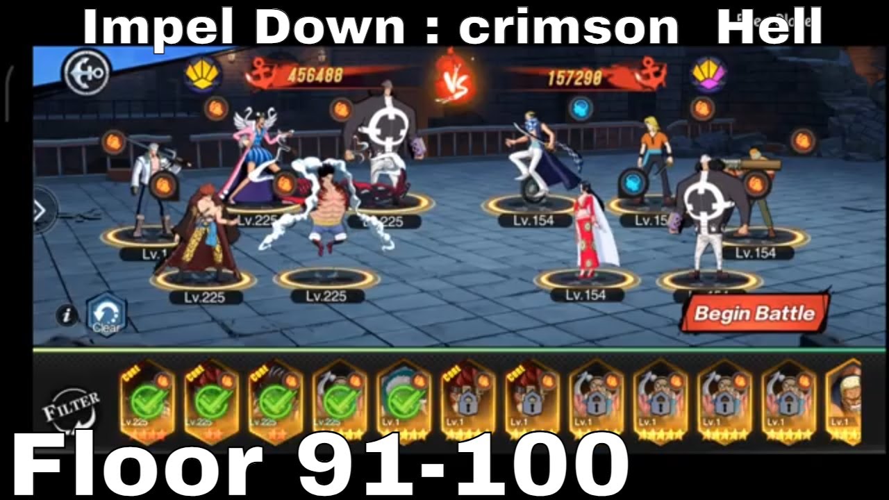 Impel Down : crimson Hell Floor 91-100 New World: Vigour Voyage | One ...