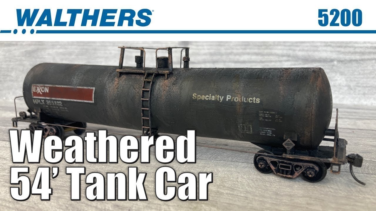 NO AIRBUSH NEEDED - Walthers 54' Funnel Flow Tank Car WEATHERED - HO ...