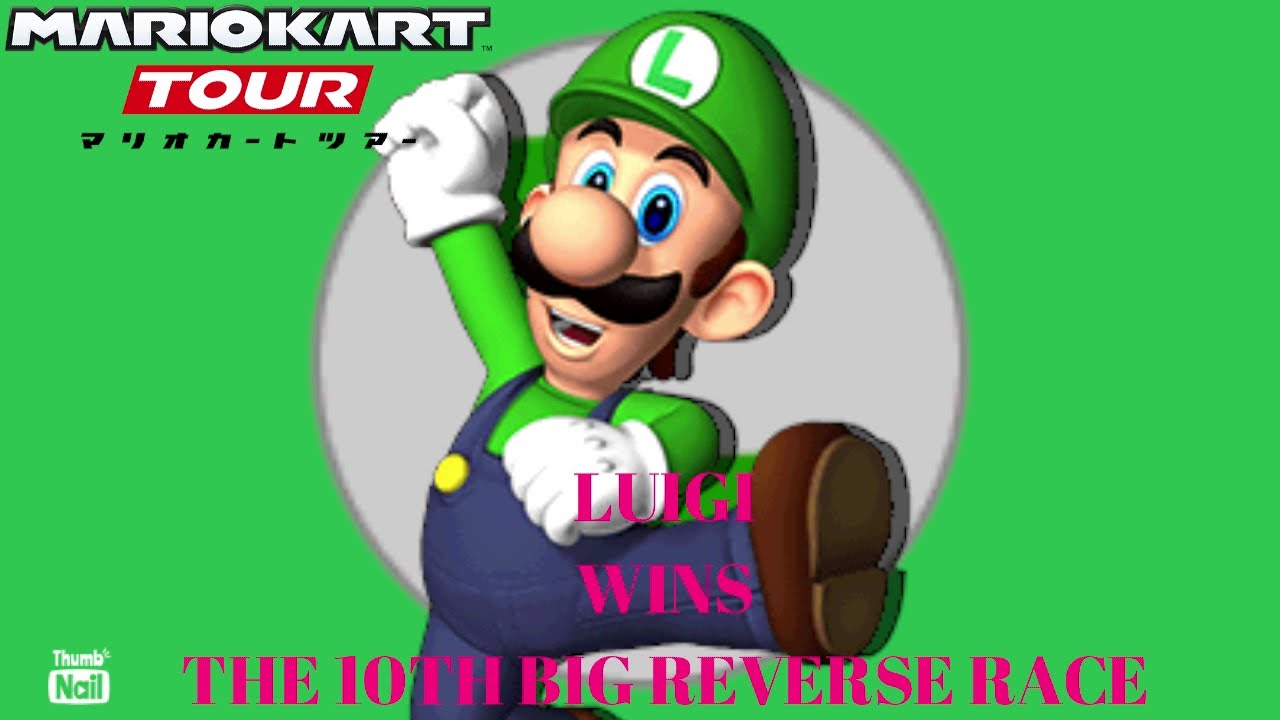 Luigi Wins The 10th Big Reverse Race - YouTube