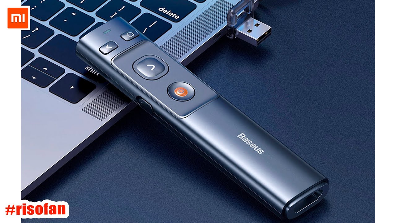 Xiaomi Baseus PPT Page Turning Pen Wireless Laser Pointer. - YouTube