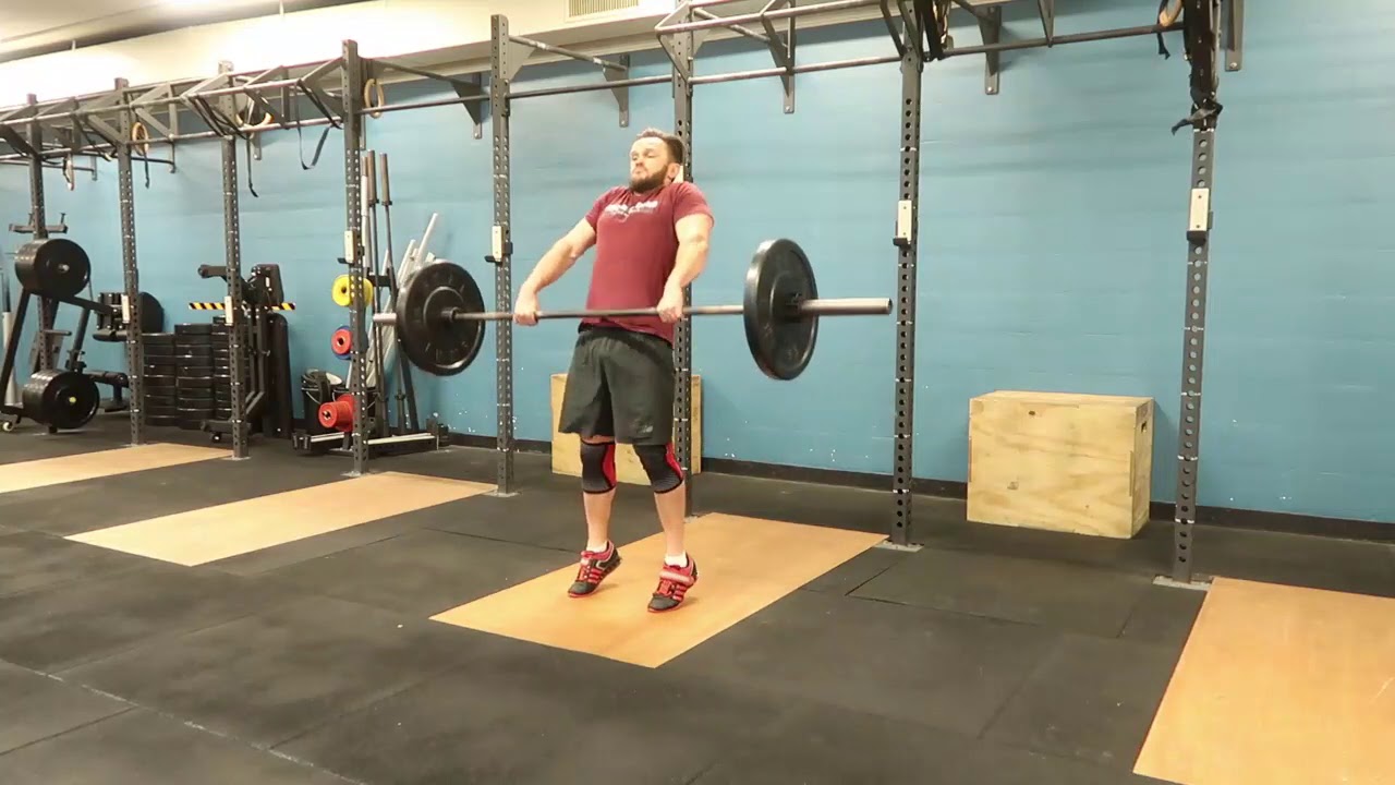 Hang Clean Pulls Above the Knees - YouTube