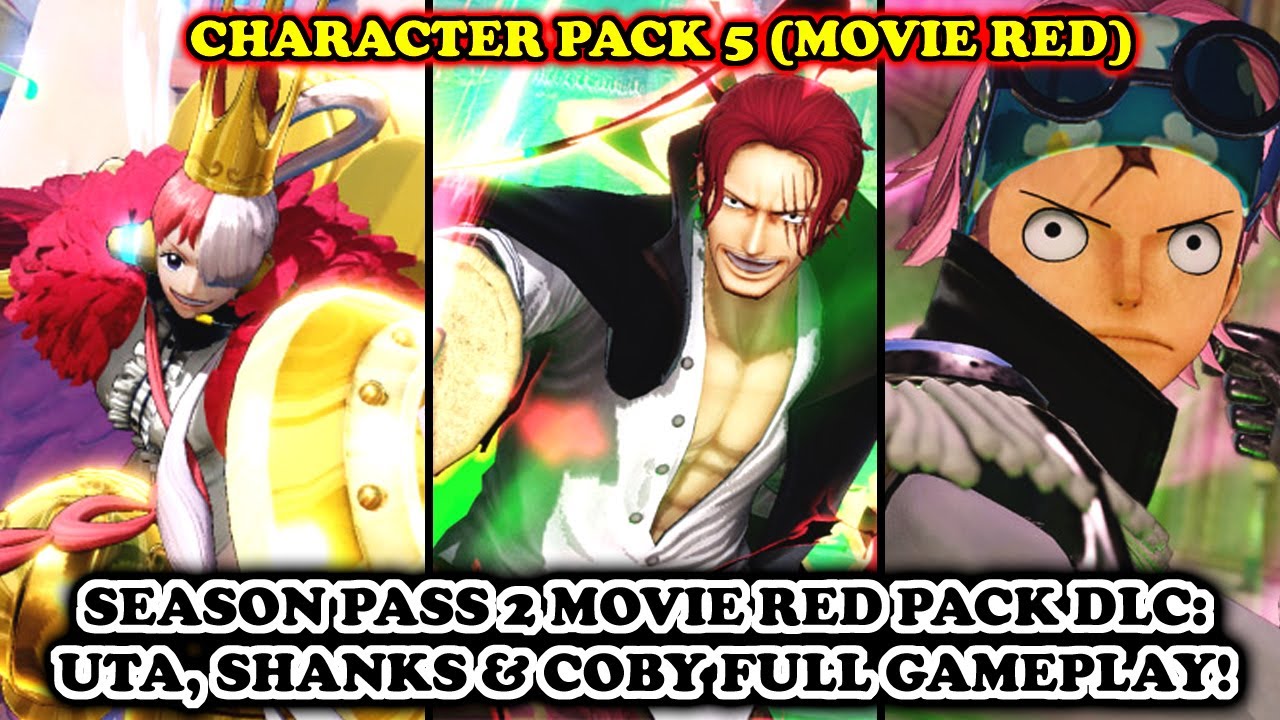 DLC Uta, Coby & Shanks (MOVIE RED) FULL GAMEPLAY | One Piece Pirate ...