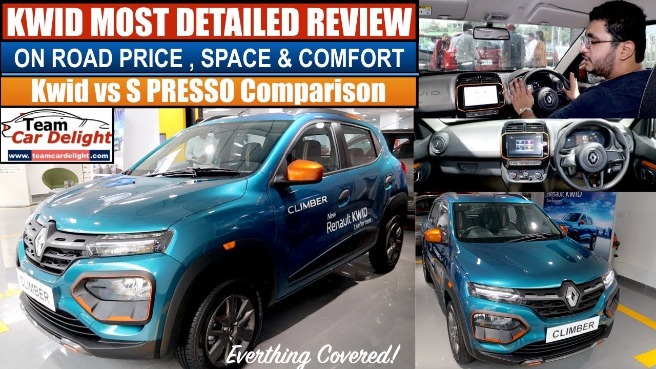 New Renault Kwid Top Model Climber Detailed Review with On-Road Price ...