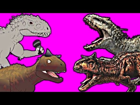 Carnotaurus Toro and Indominus Rex JURASSIC WORLD CAMP CRETACEOUS.[Song ...