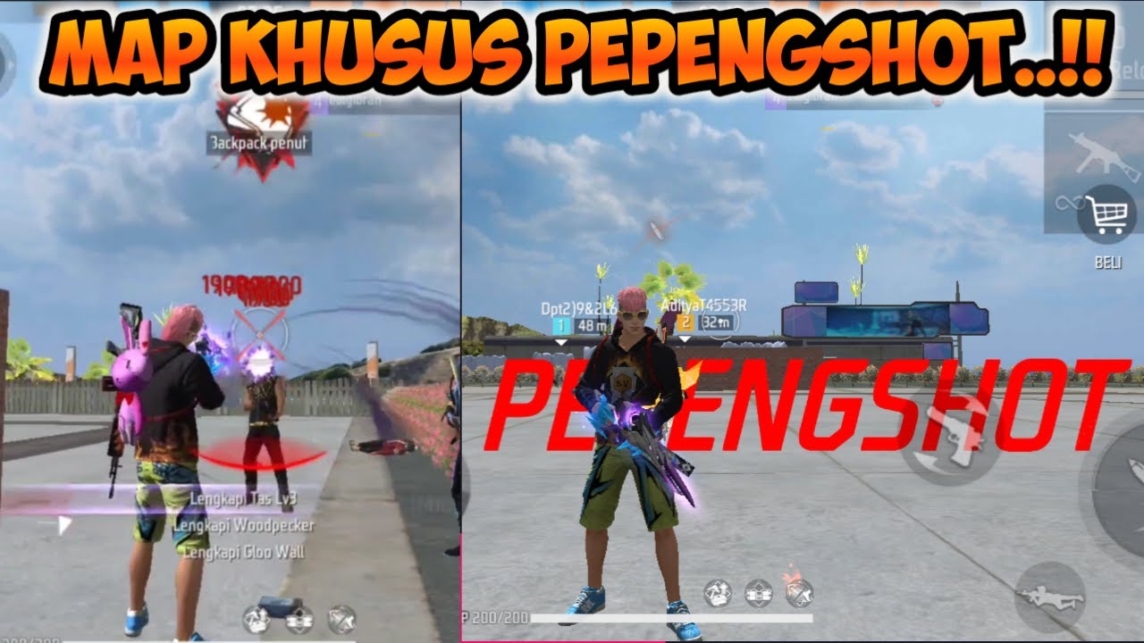 KODE MAP KHUSUS PEPENGSHOT CRAFTLAND TERBARU FF..!! MAP LATIHAN PEPENG ...