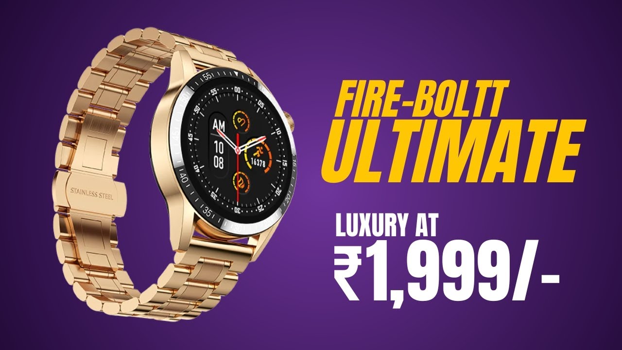 Fire-Boltt Ultimate Smartwatch⚡: Unveiling India's Stylish and Feature ...