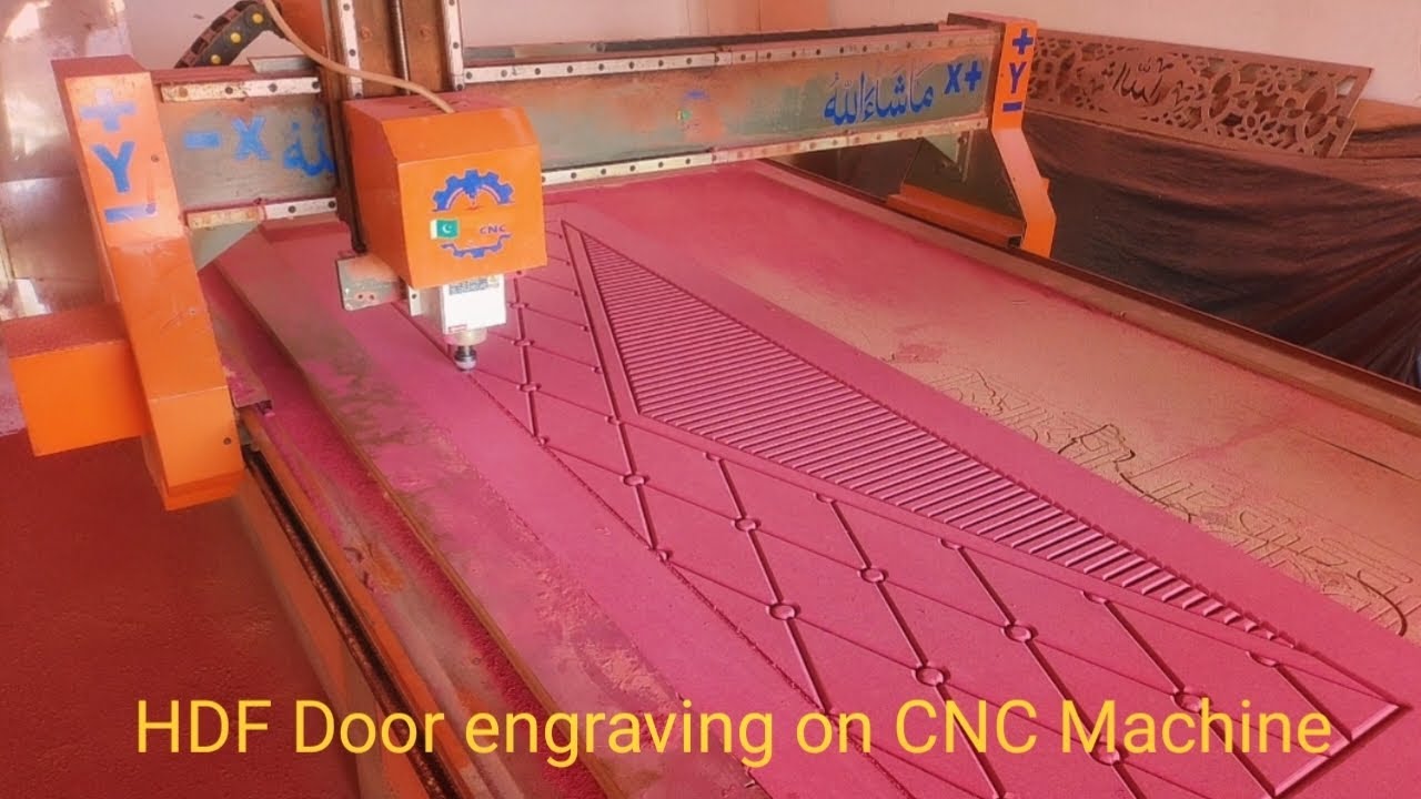 HDF Door engraving project with CNC - YouTube