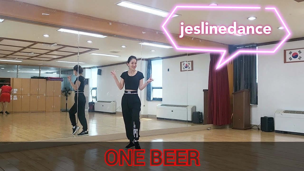 ONE BEER LINEDANCE/BEGINNER/초급라인댄스/@jeslinedance562 - YouTube
