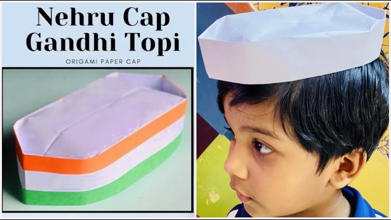 How To Make Nehru Cap Chachaji Cap Making Children s Day Craft Gandhi How To Make Nehru Cap Chachaji Cap Making Children s Day Craft Gandhi