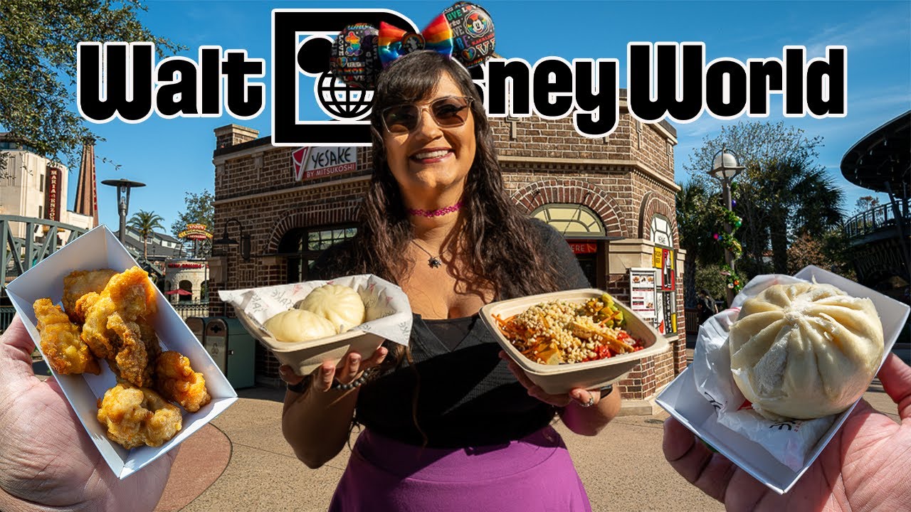 EPCOT Flower & Garden at DISNEY SPRINGS 🍶 YeSake Kiosk food review ...