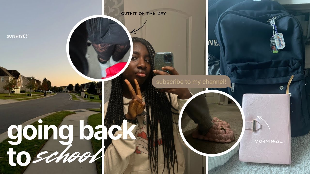 GOING BACK TO SCHOOL *hectic* | grwm + talk , outfit , workout. - YouTube