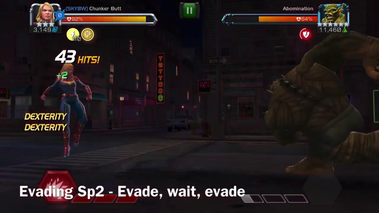 MCOC Abomination - Evading the Sp2 - YouTube