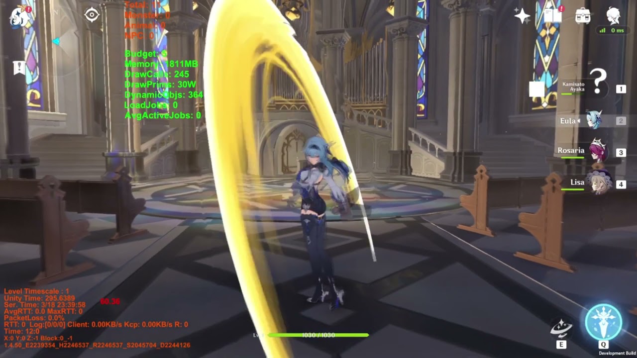 Eula (Cryo Claymore) Gameplay - Genshin Impact - YouTube