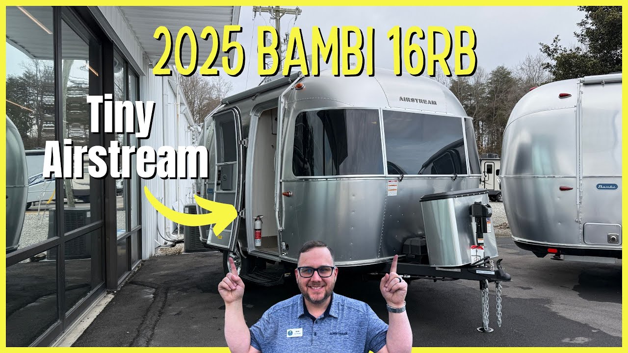 Smallest Airstream Travel Trailer - 2025 Airstream Bambi 16RB - YouTube