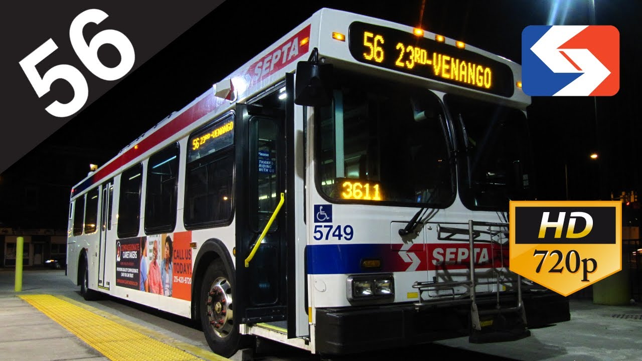 SEPTA Ride: 2004 New Flyer D40LF #5726 on route 56 to Bakers Centre ...