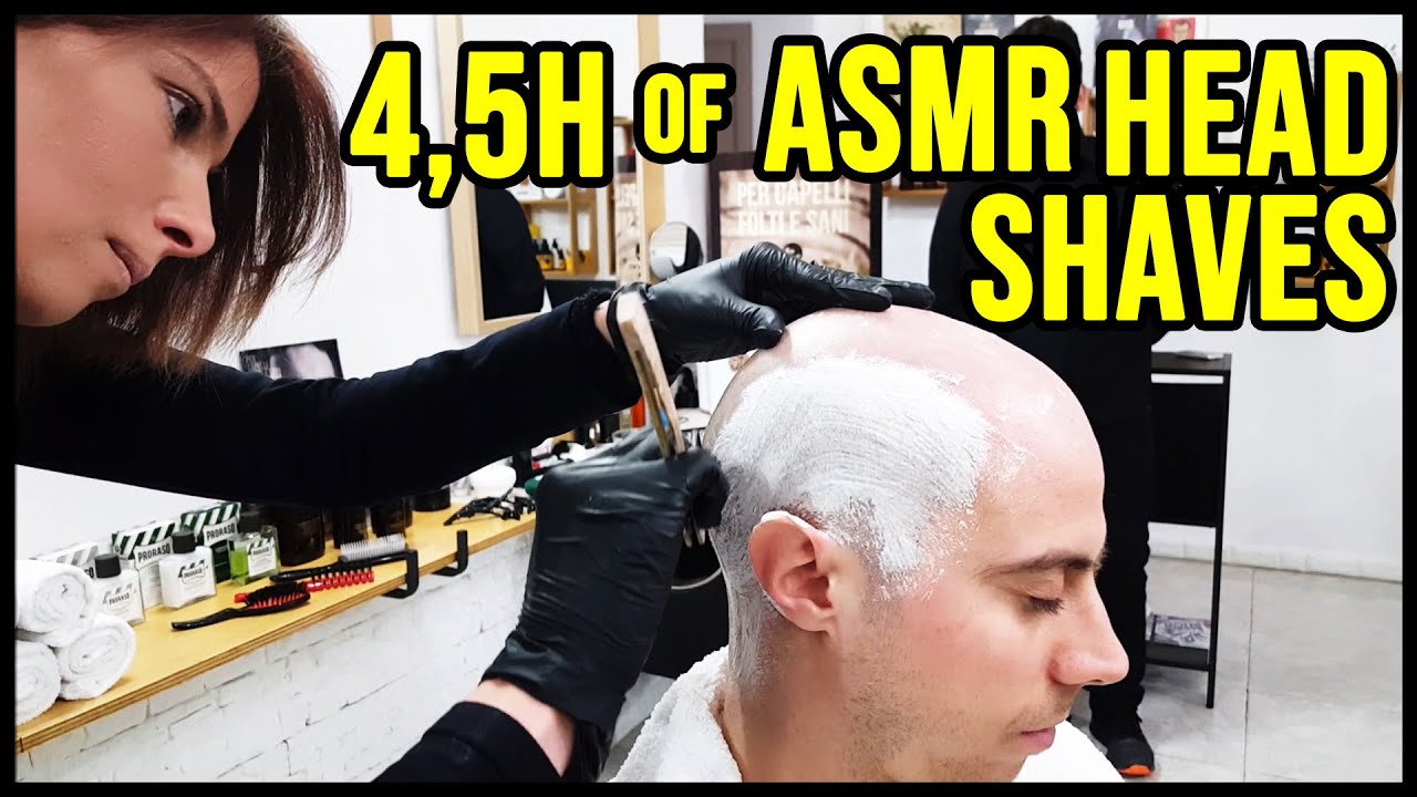 Sleep With The Best Italian Barber Head Shaves Collection By Asmr