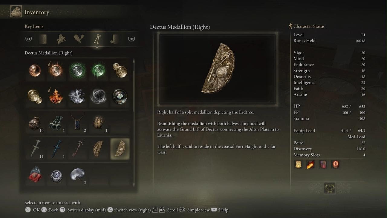 ELDEN RING Dectus Medallion Right and Radagon's Soreseal Talisman - YouTube