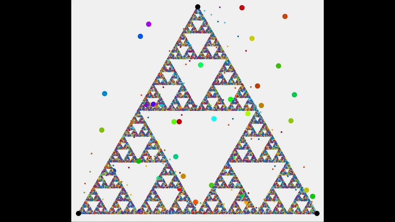 Fractal Generating Random Walk: Rainbow Sierpinski Triangle - YouTube