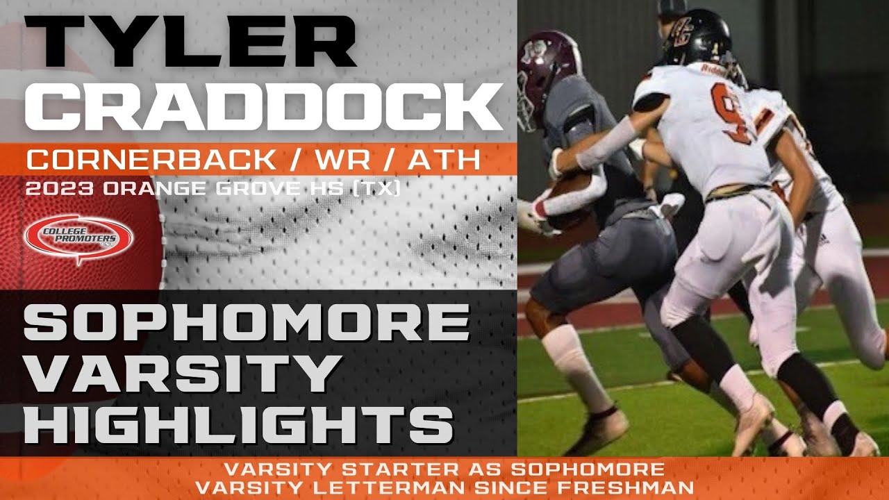 2023 Tyler Craddock | 6'2" CB/WR/ATH | Sophomore Varsity Highlights ...