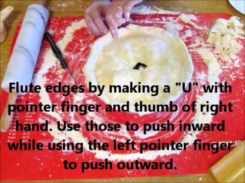 How to Assemble and Flute a Two-Crust Pie - YouTube