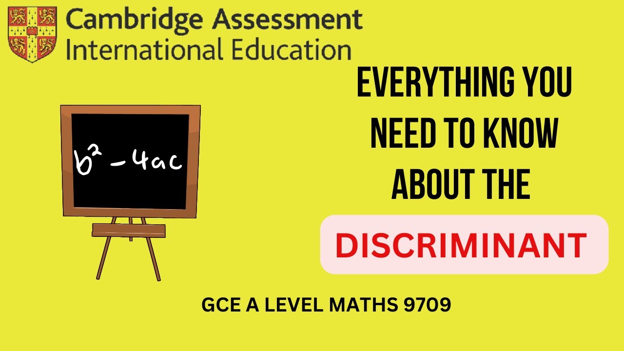 What is the discriminant and how do you use it - YouTube