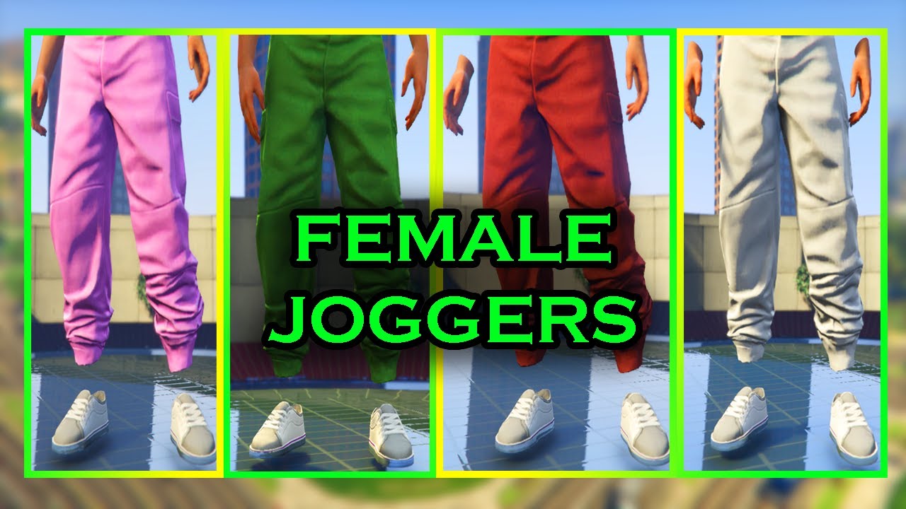 🍭MODDED COLORED JOGGERS GTAV (PC) (FEMALE) 🍭XDEV editor - YouTube