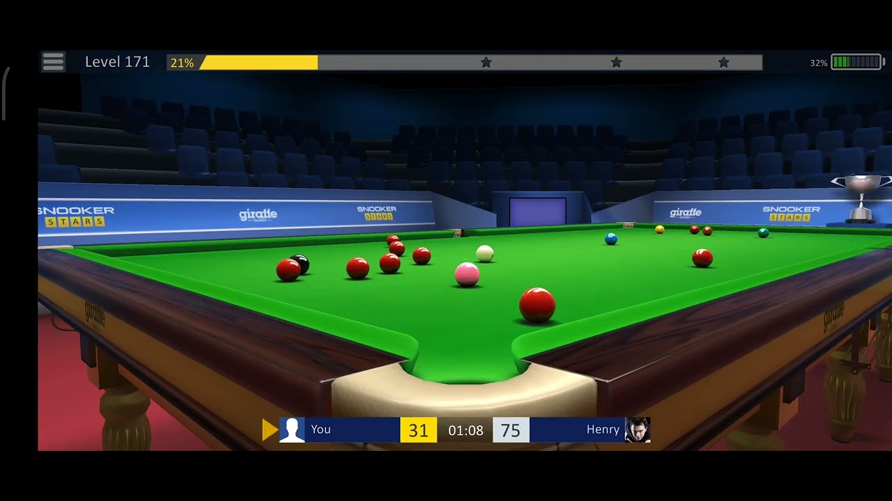 Snooker Pro Stage 171- Try-2. FAIL 😞Very Very Close Game 🎮 #snooker # ...