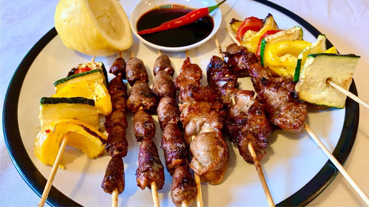 How To Cook BBQ Chicken Gizzards and Hearts Filipino Style - YouTube