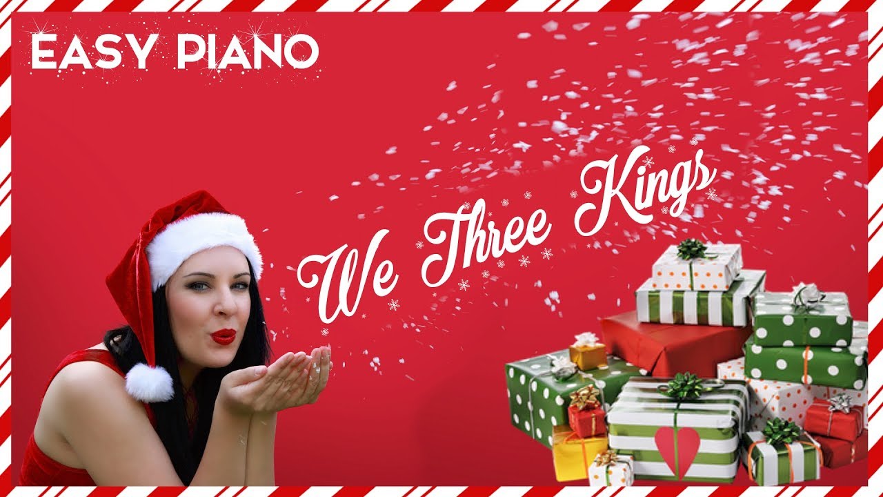 WE THREE KINGS | EASY PIANO TUTORIAL & SHEET MUSIC | Christmas ...