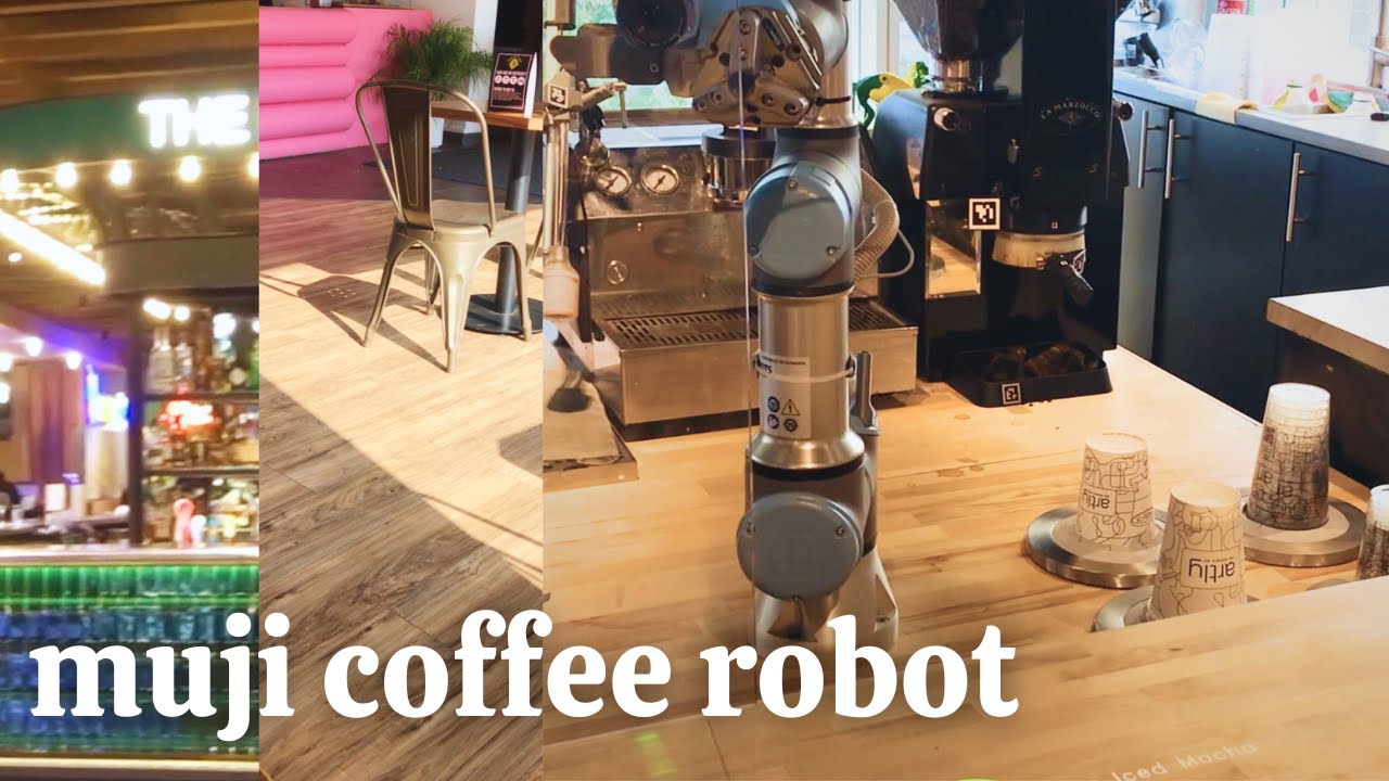 Toronto the Well, coffee robot in Muji, Union station, waterfront cafe ...