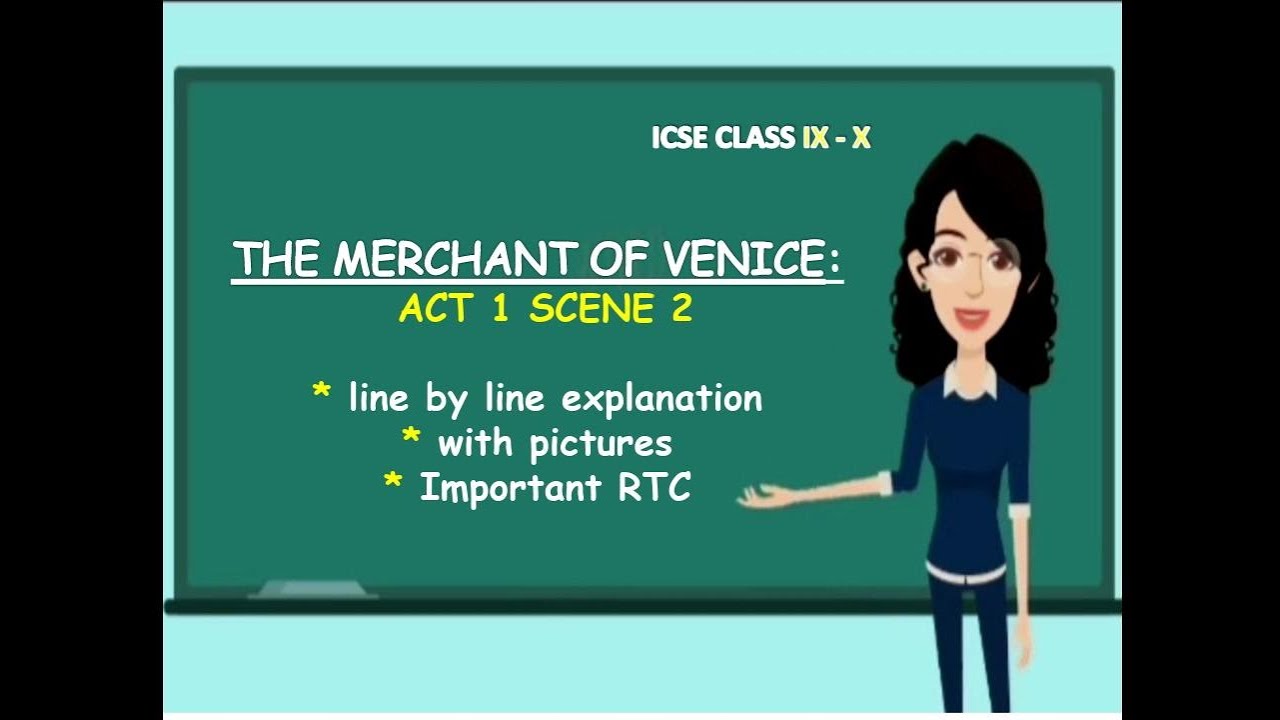 Merchant of Venice Act 1 scene 2 ||easy explanation || ICSE | pictures ...