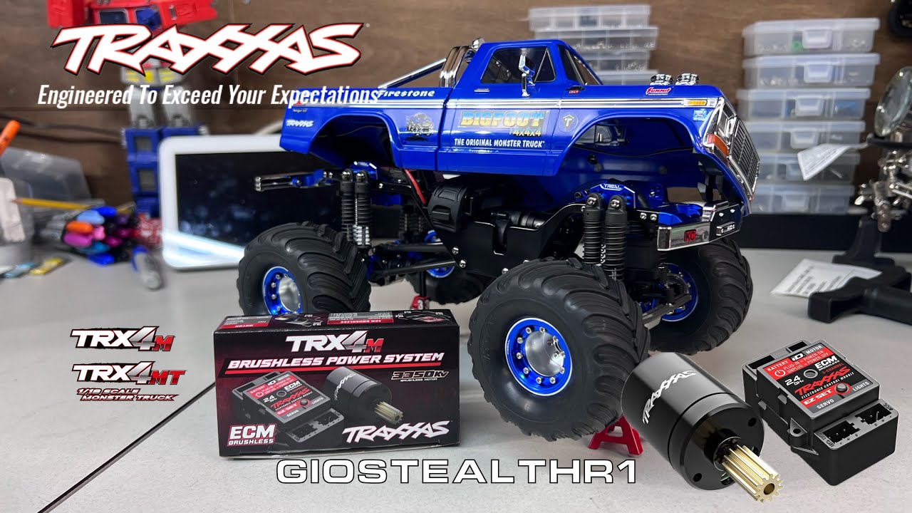 TRAXXAS TRX4MT BIGFOOT PART 6 Brushless Power System Installation - YouTube