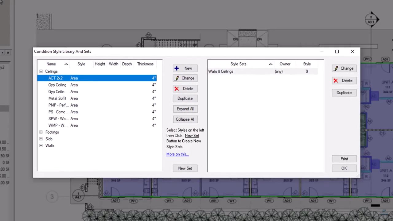 On-Screen Takeoff - Styles and Style Sets - YouTube