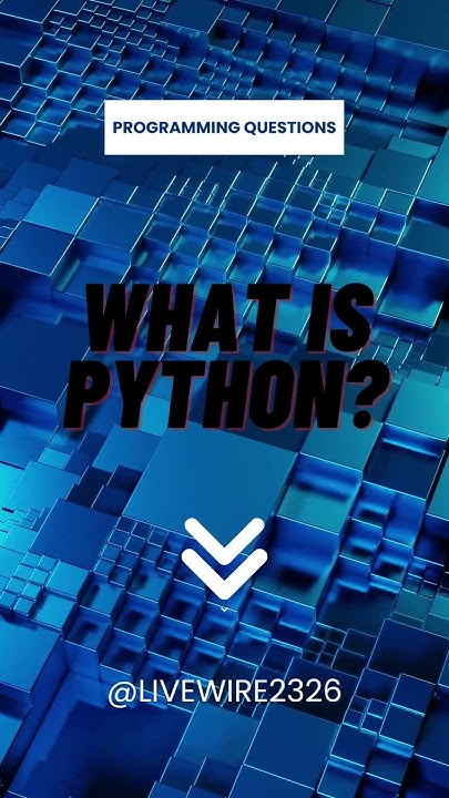 What is python? - YouTube
