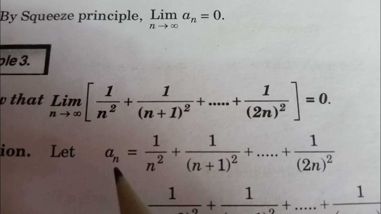 Squeeze Principle and it's related examples - YouTube
