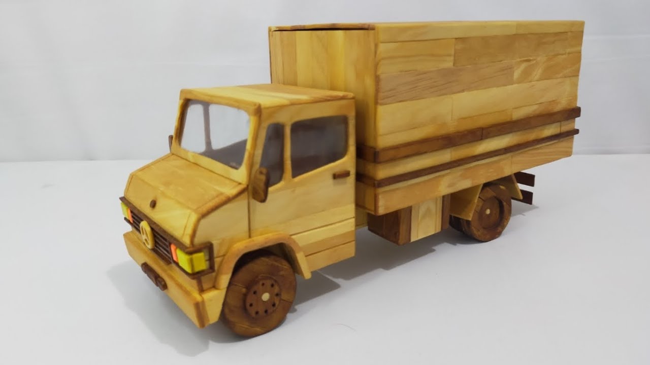 Making truck from popsicle sticks - YouTube