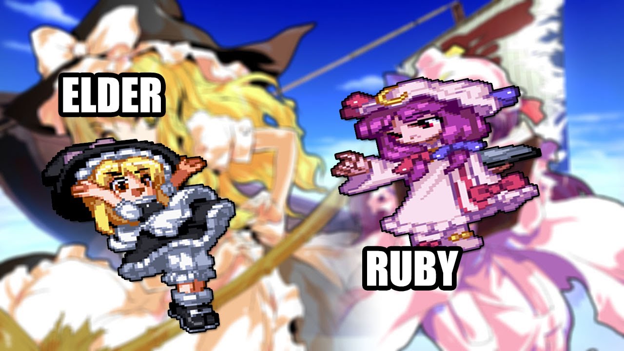 Elder (Marisa) vs Ruby (Patchouli)! | Touhou Hisoutensoku - YouTube